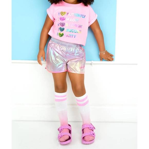 Billieblush | Bottoms | New Billieblush Iridescent Shorts In Purple ...